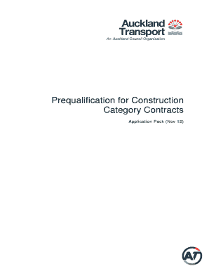 Fillable Online Prequalification for Construction Fax Email Print ...