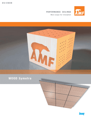 Fillable Online amfceilings co Thermatex Wood Symetra - AMF ...