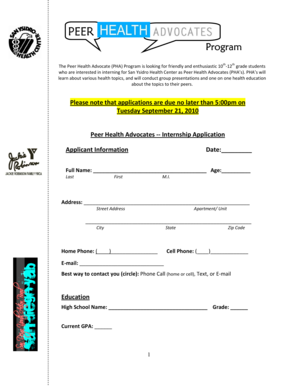 Fillable Online PHA Application 09-03-10 FINAL 2.doc Fax Email Print ...