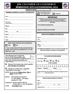 Fillable Online jfkairportchamberofcommerce Membership Form (pdf) - JFK ...