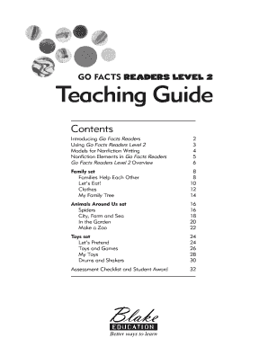 Fillable Online GO FACTS readers Level 2 Fax Email Print - pdfFiller