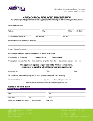Fillable Online acecmo AAIM Employers - ACEC Missouri Fax Email Print ...