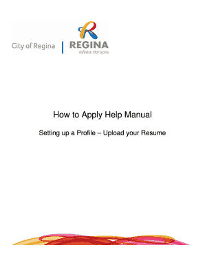 Fillable Online Setting up a Profile Upload your Resume Fax Email Print ...
