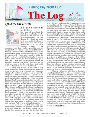 Fillable Online QUARTER DECK - Fishing Bay Yacht Club Fax Email Print ...