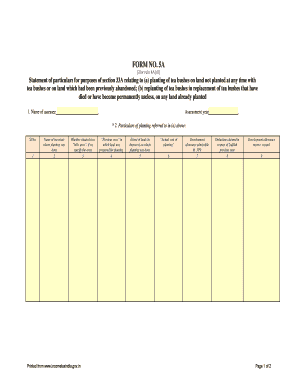 Fillable Online FORM NO. 5A - aadisol.in Fax Email Print - pdfFiller