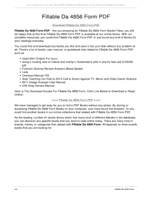 Fillable Online Da 4856 Form PDF. fillable da 4856 form PDF Fax Email ...