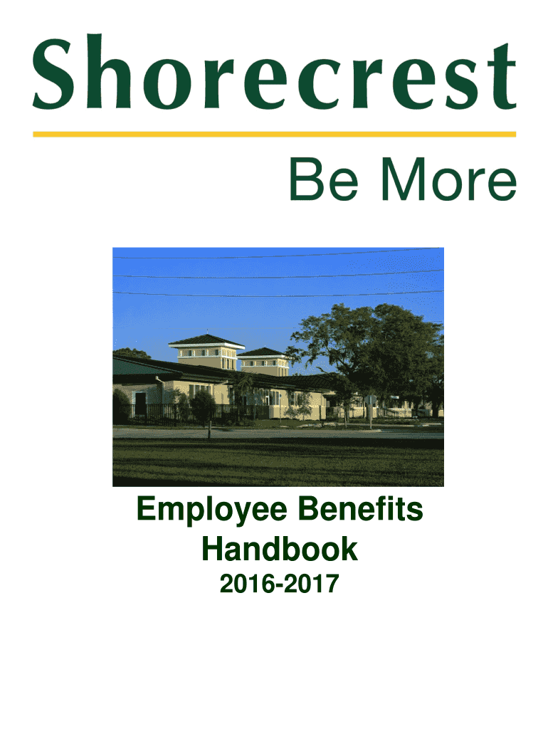 Fillable Online Employee Benefits Handbook 20162017 Our employees are ...