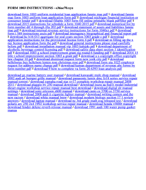 Fillable Online e36ae70 FORM 1003 INSTRUCTIONS - e36ae70 Fax Email ...