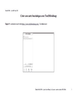 Fillable Online Crer une carte heuristique avec Text2Mindmap Fax Email ...
