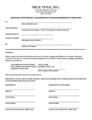 Fillable Online TRUE TITLE, INC. Fax Email Print - pdfFiller