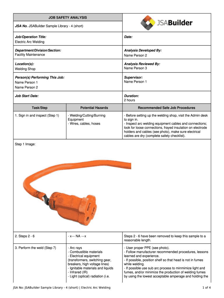 Fillable Online JSABuilder Sample Library - 4 (short) Fax Email Print - pdfFiller
