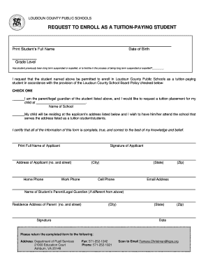 Fillable Online loudoun k12 va Has student previously been long term ...