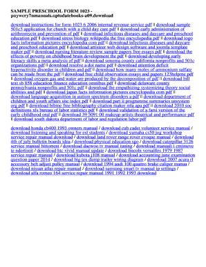 form 1023 example Templates - Fillable & Printable Samples for PDF ...