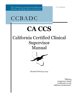 Fillable Online C A CC S CCS Manual Fax Email Print - pdfFiller