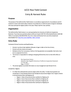 Fillable Online rice ucanr UCCE Rice Yield Contest - rice ucanr Fax ...