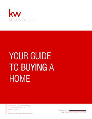 Fillable Online YOUR GUIDE TO BUYING A HOME - Keller Williams Realty ...