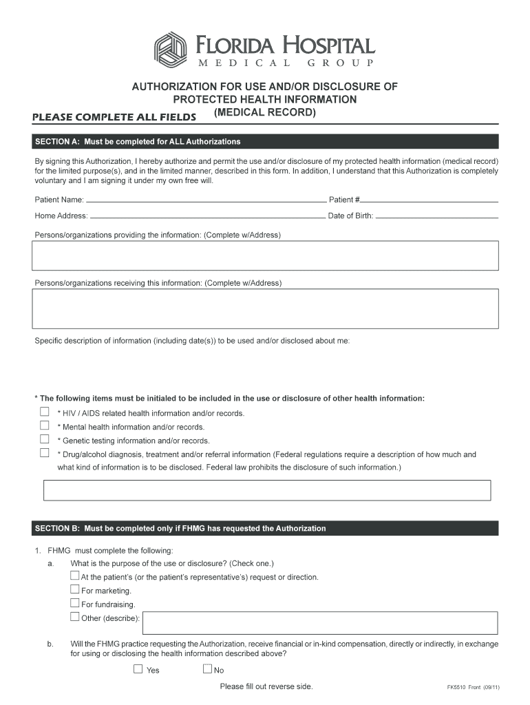 Fillable Online SECTION A: Must be completed for ALL Authorizations Fax Email Print - pdfFiller
