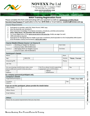 Fillable Online 11 Woodlands Close, #01-15, Singapore 737853 Fax Email ...