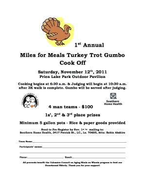 Fillable Online calcoa Gumbo Cook Off form - calcoa.org Fax Email Print ...