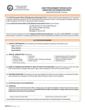Fillable Online CHIEF PROCUREMENT OFFICER (CPO) Fax Email Print - pdfFiller