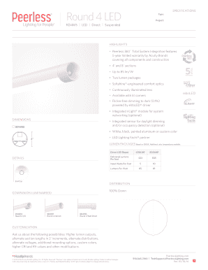Fillable Online Round 4 LED - Acuity Brands Fax Email Print - pdfFiller
