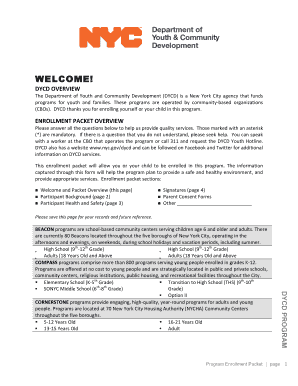 Fillable Online sasfny DYCD Common Enrollment Form - English Revised 7 ...
