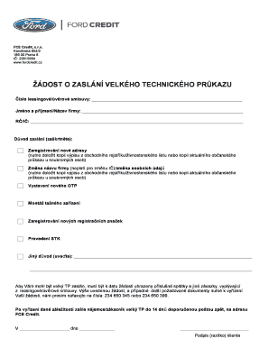Fillable Online Request for Logbook (CZ) Fax Email Print - pdfFiller