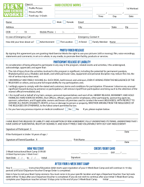 Fillable Online CLIENT AGREEMENT / CLIENT WAIVER Fax Email Print ...