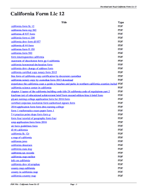 Fillable Online California Form Llc 12. california form llc 12 Fax ...