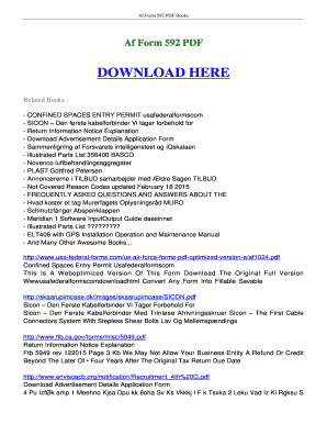Af Form 592 - Fill Online, Printable, Fillable, Blank | pdfFiller