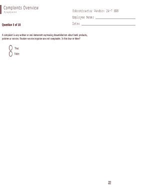 Fillable Online Customer Complaint Storyboard Restart 10042013 Fax ...