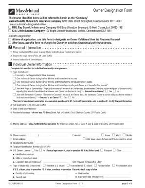 Fillable Online Owner Designation Form - ICC Fax Email Print - pdfFiller