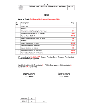 Fillable Online iitk ac INDEX www.iitk.ac.in - iitk ac Fax Email Print ...