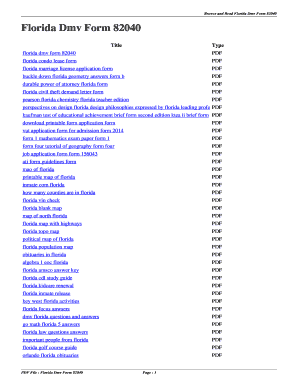 Fillable Online Florida Dmv Form 82040 - galtax.newbie-writers.com Fax ...
