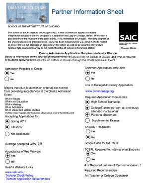 Fillable Online ccc Partner Information Sheet - ccc.edu Fax Email Print - pdfFiller