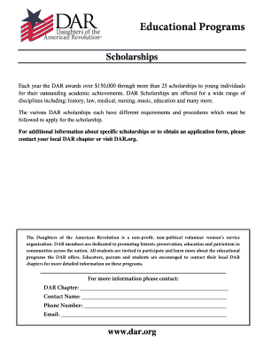 Fillable Online dar Scholarships.docx Fax Email Print - pdfFiller