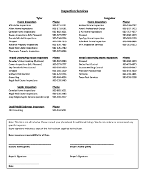 Fillable Online Affordable Inspections Fax Email Print - pdfFiller