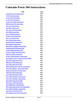 Fillable Online resans no-ip Colorado Form 104 Instructions. colorado ...