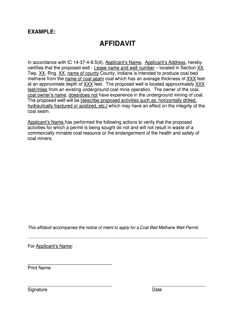 Fillable Online secure in AFFIDAVIT - Indiana Fax Email Print - pdfFiller