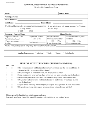 Fillable Online mc vanderbilt Vanderbilt Dayani Center for Health ...