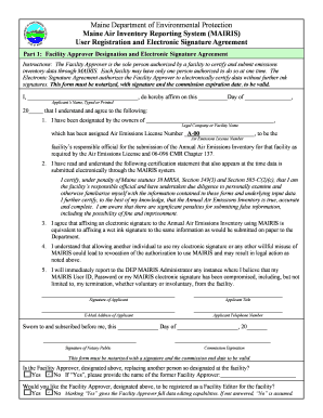 Fillable Online Maine Department of Environmental Protection Maine Air ...
