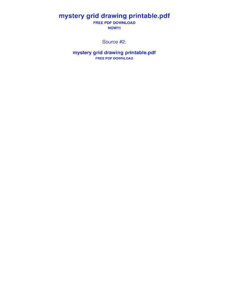 Fillable Online mystery grid drawing printable Fax Email Print - pdfFiller