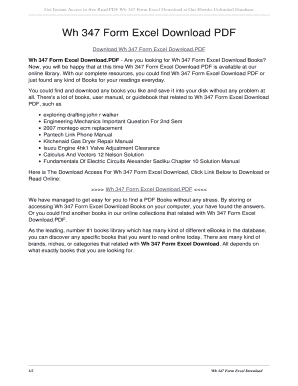 Fillable Online Wh 347 Form Excel Download PDF. wh 347 form excel ...