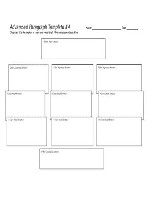 Fillable Online Advanced Paragraph Template #4 - Mackowiecki Lewis Fax ...