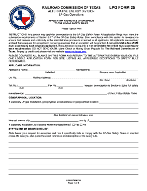 Fillable Online rrc state tx LPG Form 25 Fax Email Print - pdfFiller