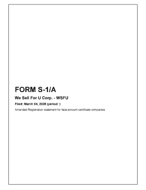 Fillable Online FORM S-1/A - cgemsinc.com Fax Email Print - pdfFiller