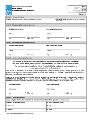 Fillable Online aqmd SCAQMD - Permit Services Fax Email Print - pdfFiller