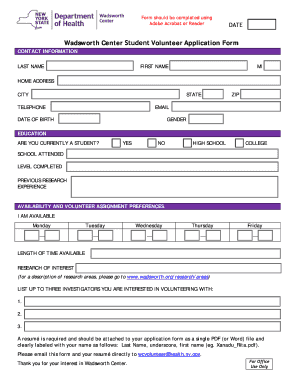 Fillable Online wadsworth Form should be completed using Fax Email Print - pdfFiller