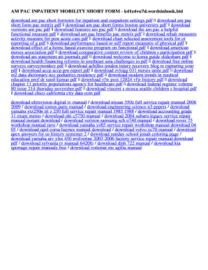 Fillable Online k41z4vu7d wordsinbook AM PAC INPATIENT MOBILITY SHORT ...