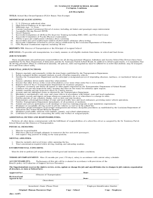 Fillable Online stpsb School Bus Owner/Operator Fax Email Print - pdfFiller